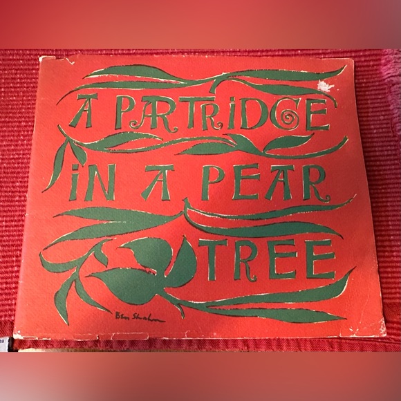 Other | Vintage A Partridge In A Pear Tree By Ben Shawn Soft Cover Book ...